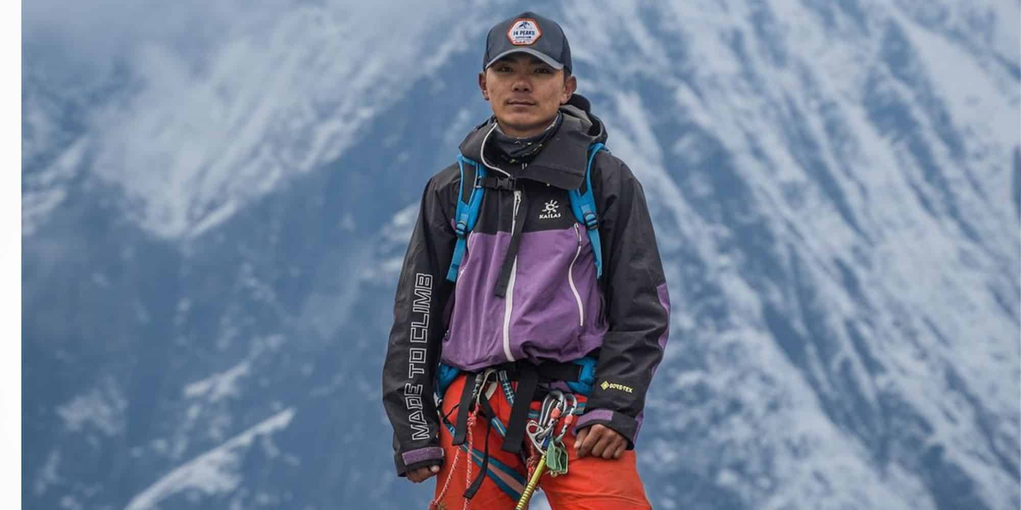 Nima Rinji Sherpa: alpinista más joven en subir los 14 Ochomiles